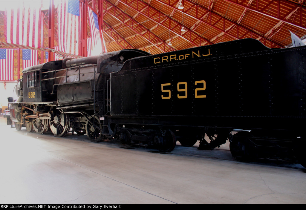 CNJ 4-4-2 592 "Atlantic Camelback" - Central Railroad of New Jersey